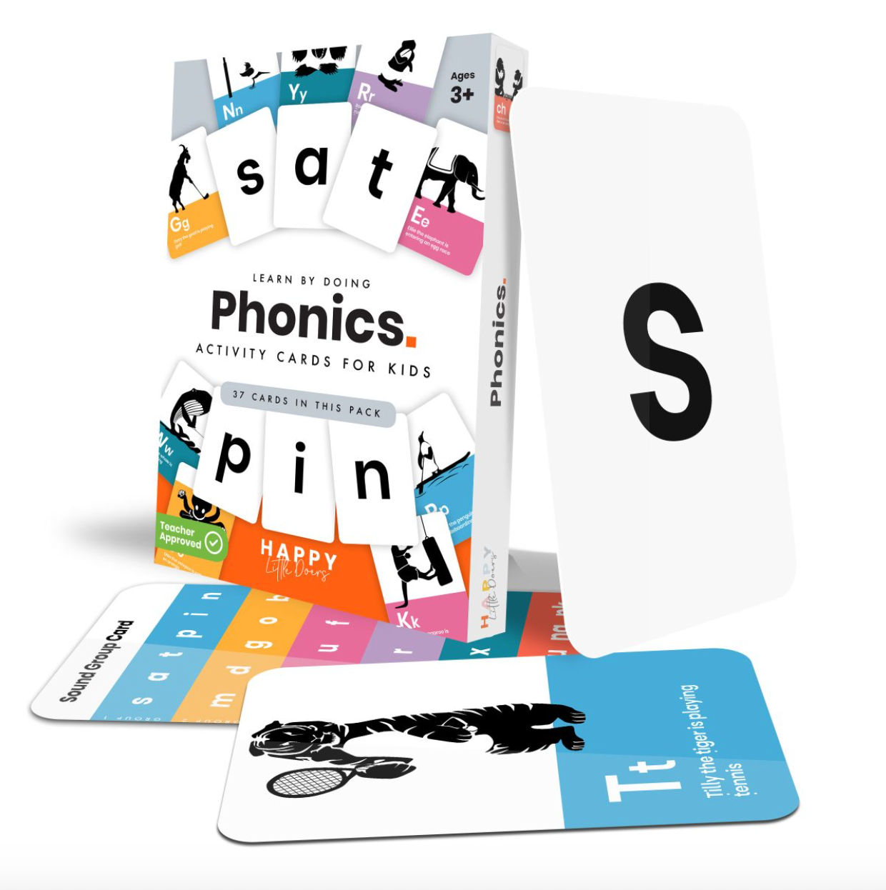 Phonics Activity Flashcards For Kids | Kinder Collective